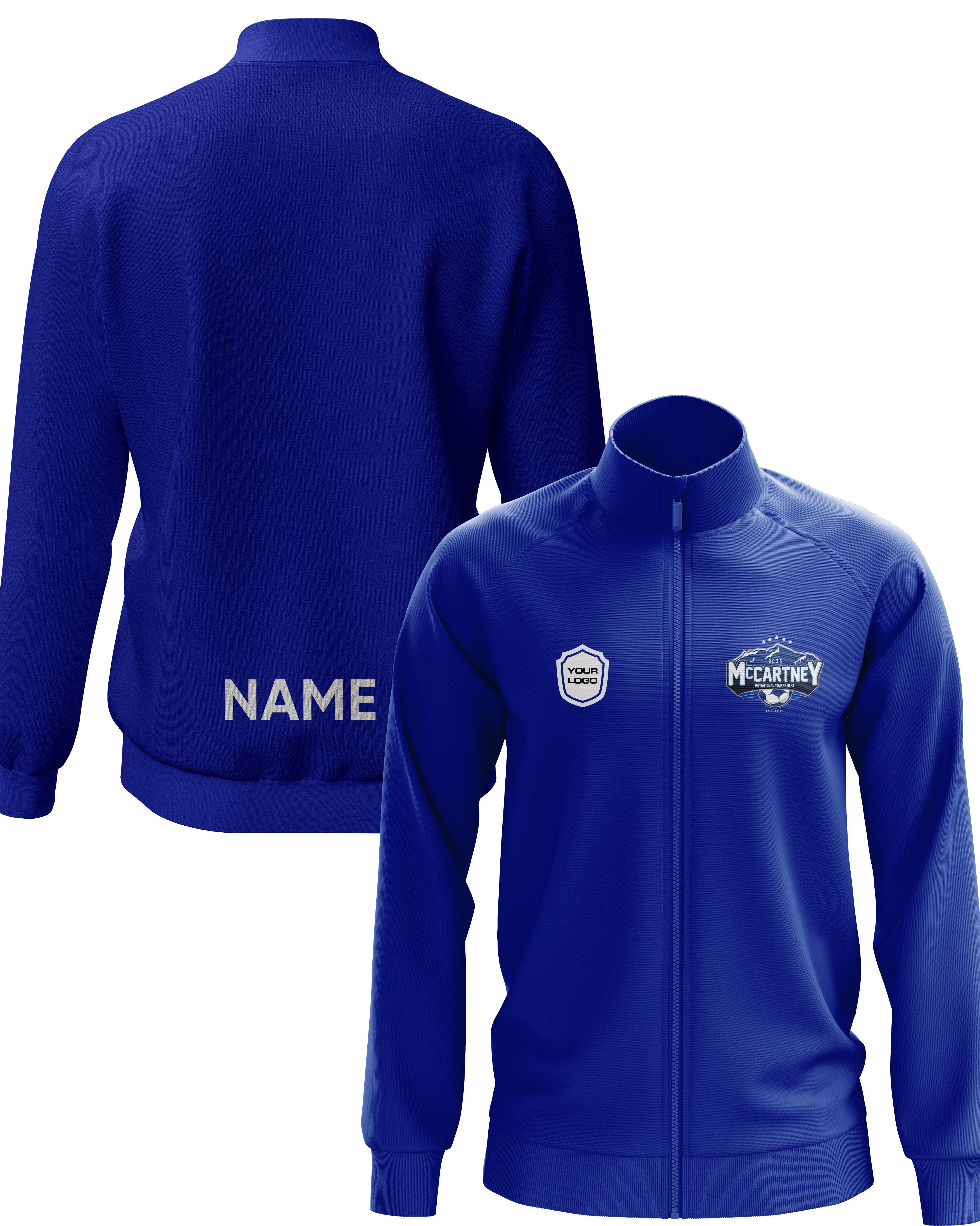 McCartney Tournament Full Zip Jacket – Royal Blue – Mr Merch